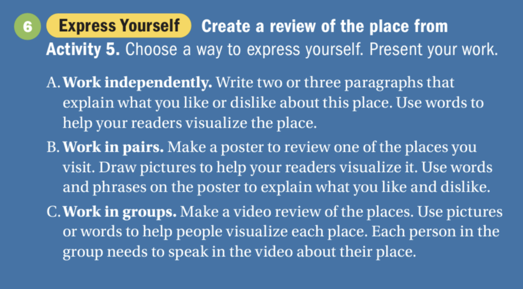 Promoting Learner Autonomy by Giving Students Choice | National ...